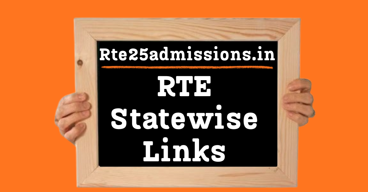 RTE Admission : RTE State Wise Links